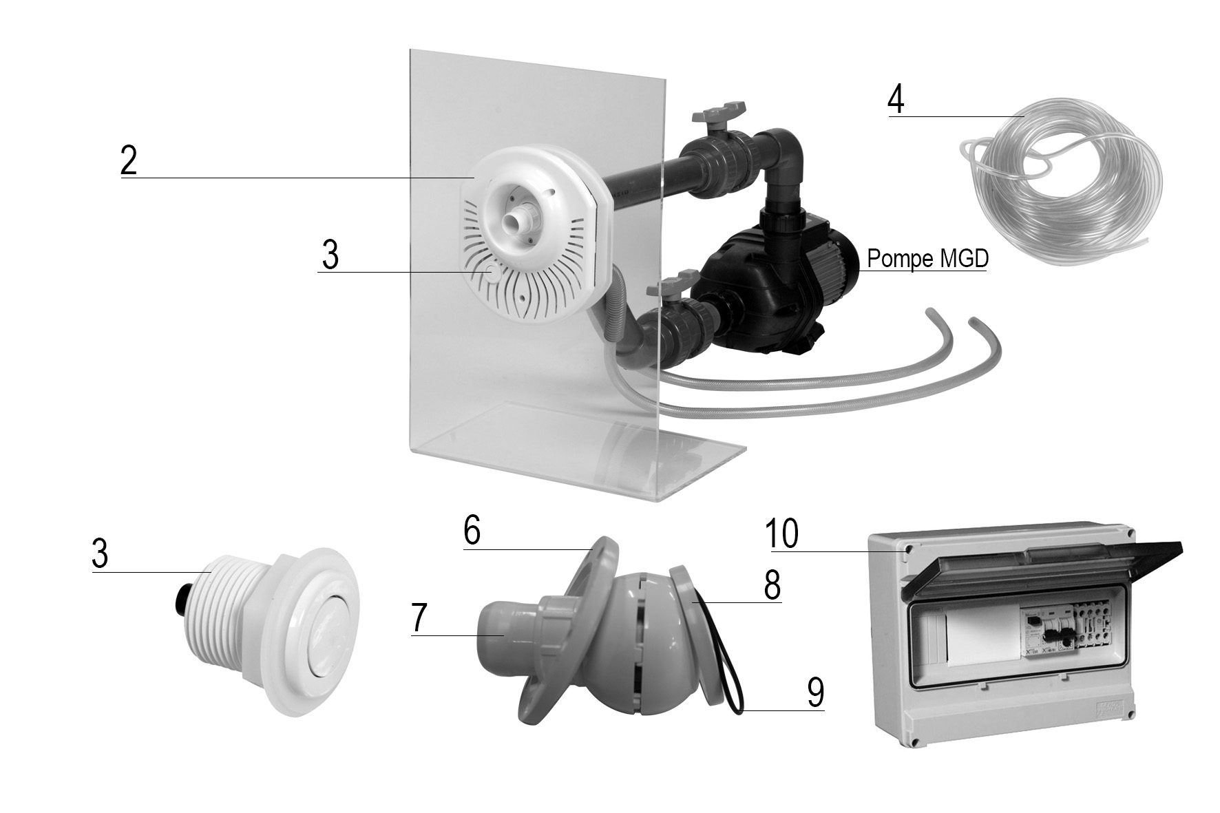 KIT COMPLET JET VAG JUNIOR 3CV MONO | POOL360