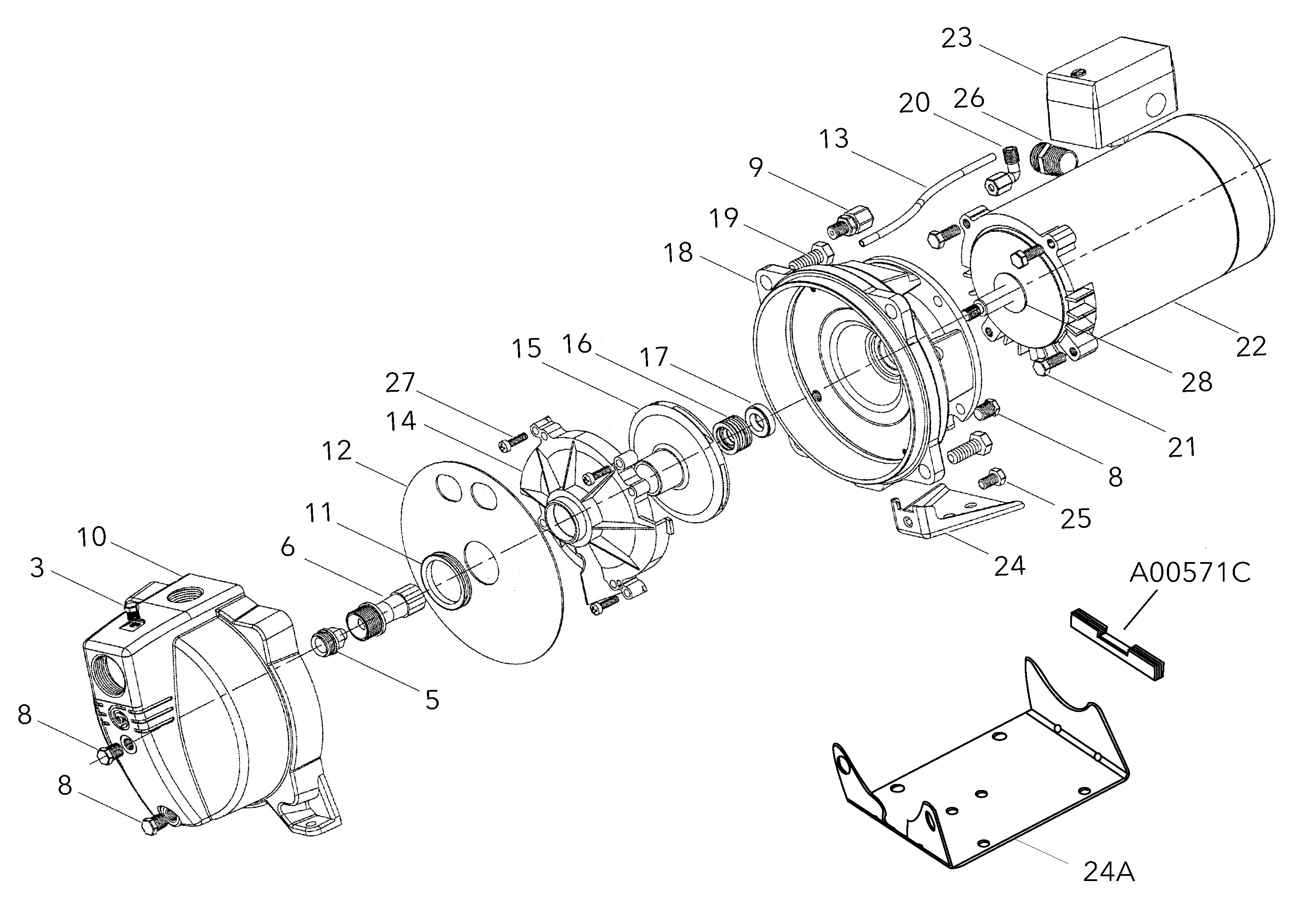 POOL360 | JS+ Model J7S Shallow Well Jet Pump 3/4HP