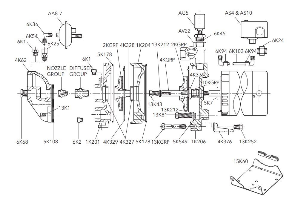 POOL360 | HSJ Horizontal Multi-Stage Jet Pump 1.5HP