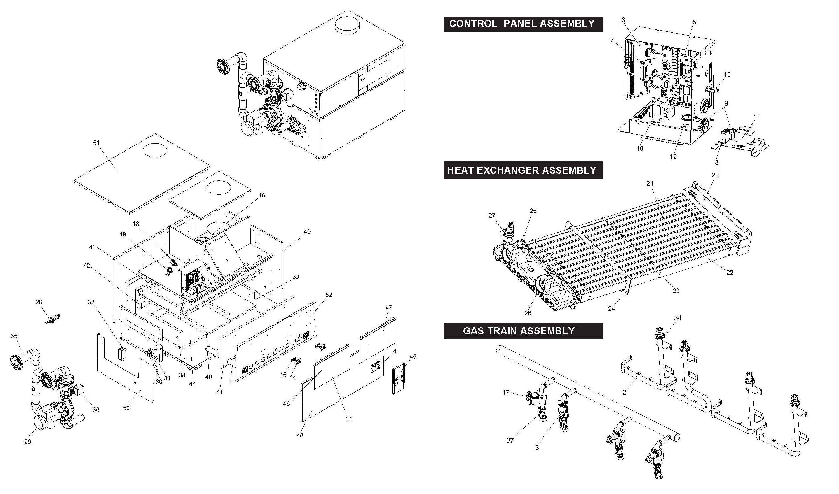 POOL360 | Copper-Fin 2 Natural Gas Commercial Pool Heater 1260K BTU