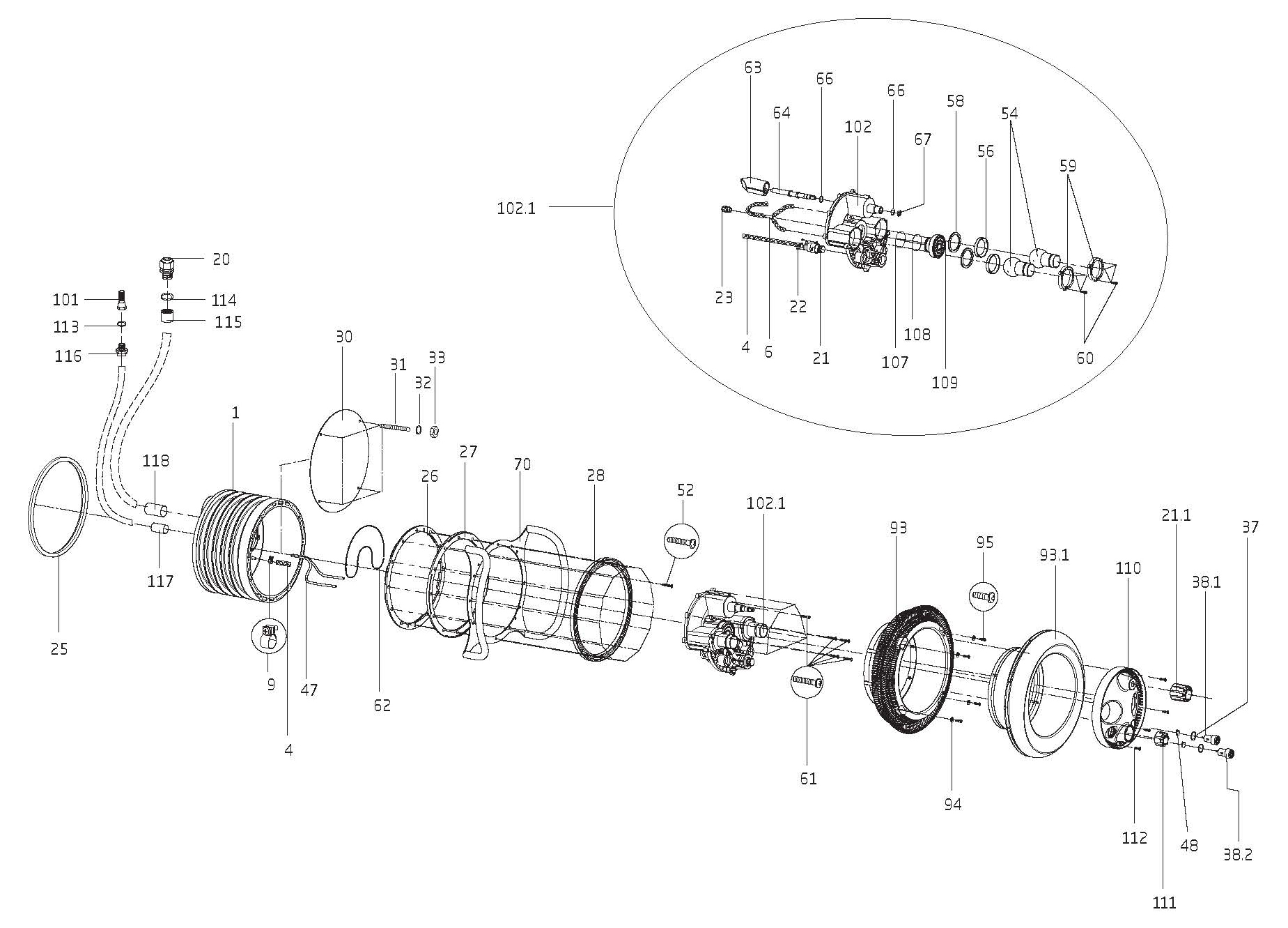 POOL360 | Badu®Jet Imperial SwimJet System with Stainless Steel Rail 4HP