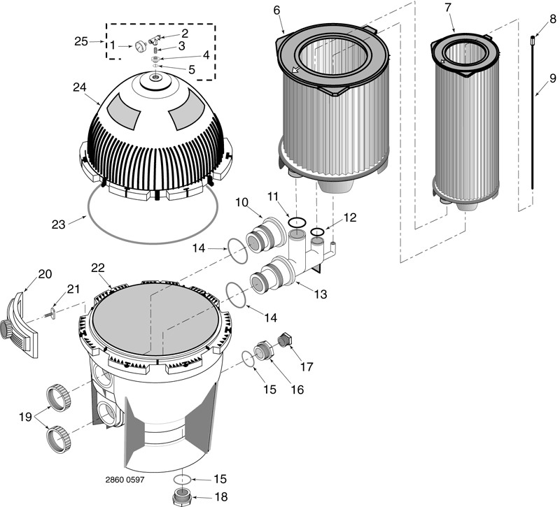 POOL360 | 450 SqFt System:3 Mod Media Modular Media Filter
