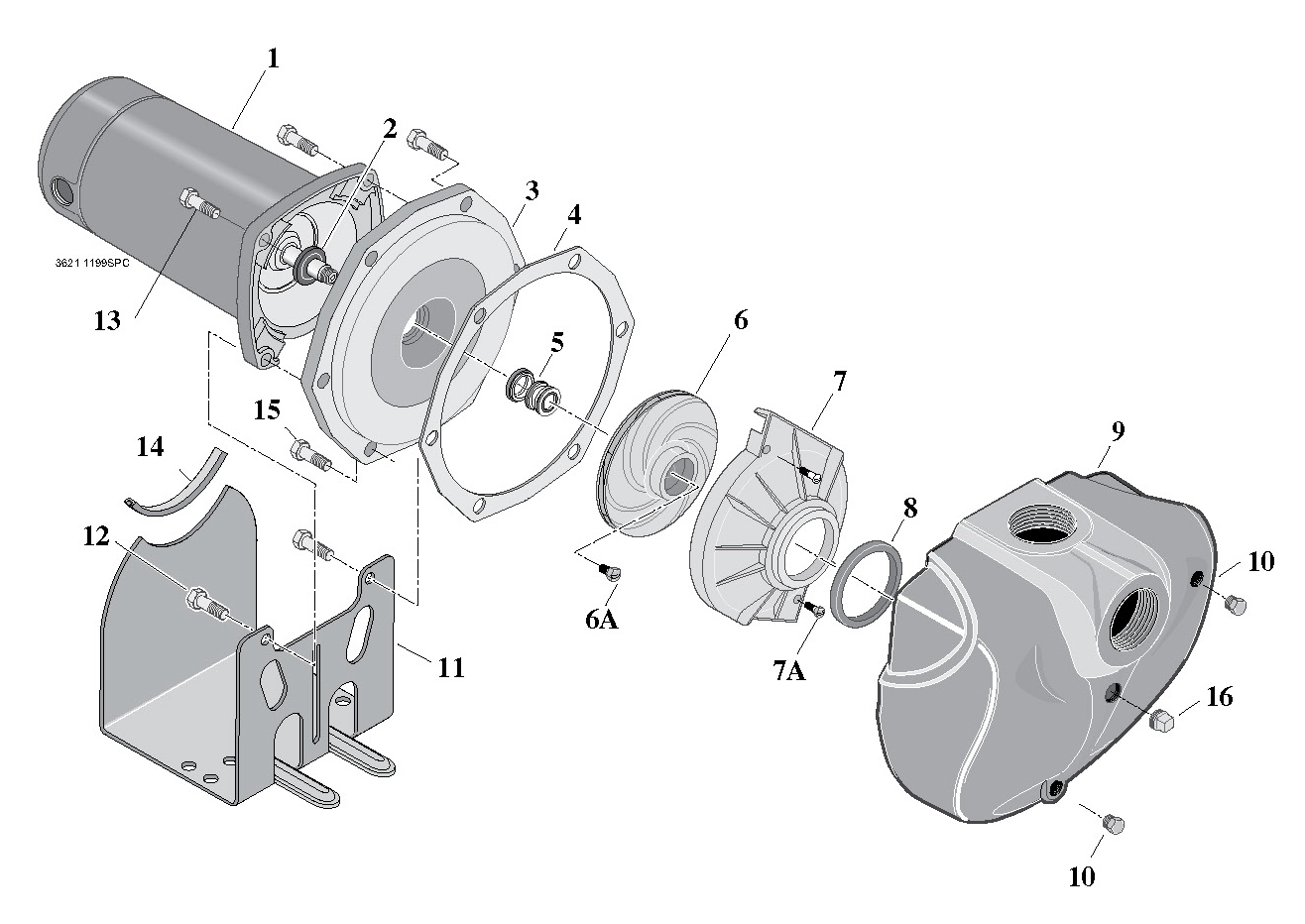 POOL360 | Sta-Rite DS3 Series Pro-Storm™ Medium Head Centrifugal Pump 1.5HP