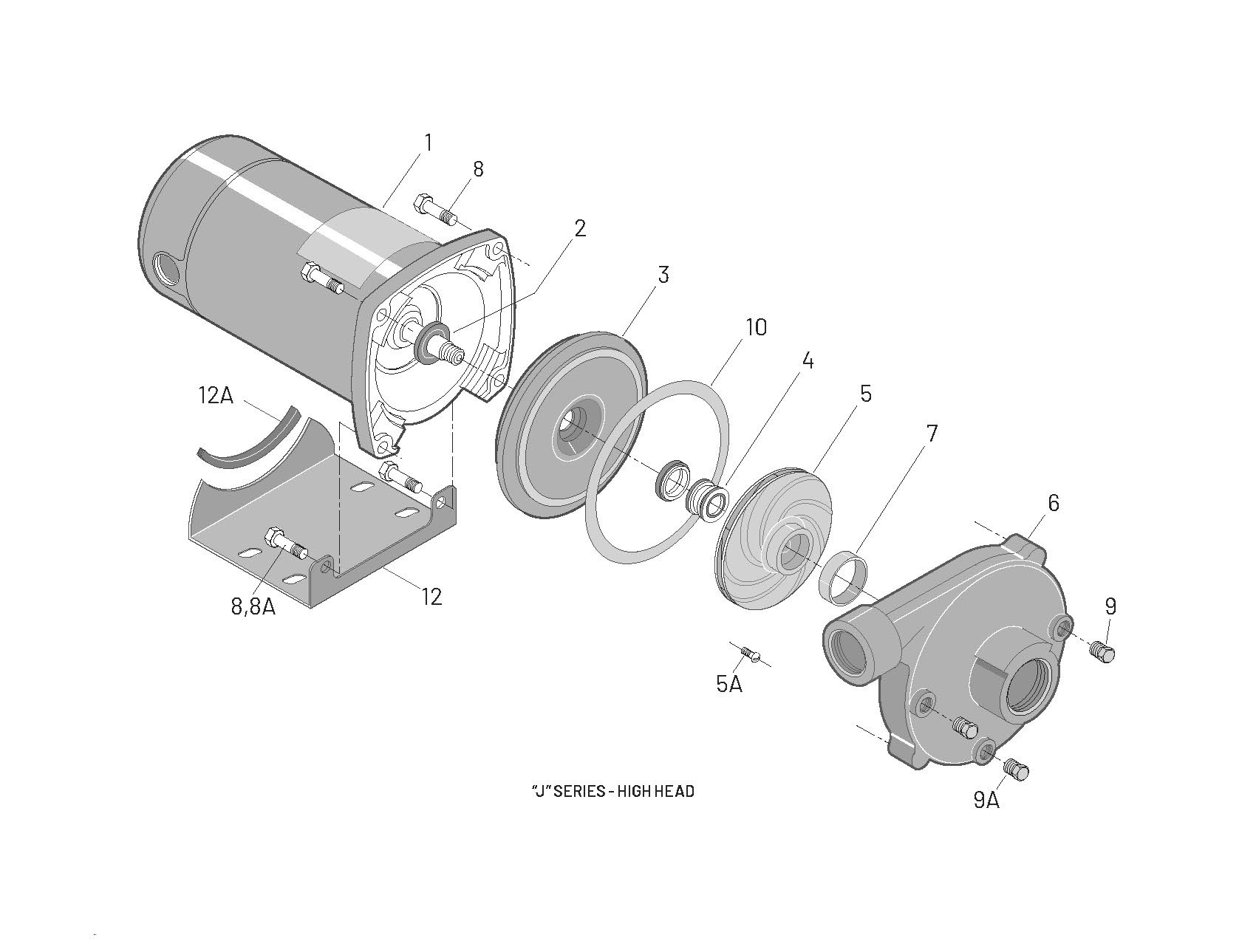 POOL360 | Sta-Rite J Series High Head Centrifugal Pump .75HP