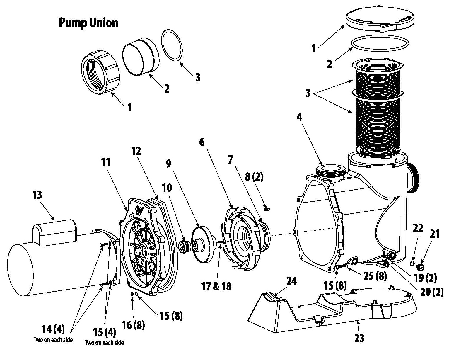 POOL360 | 1 Speed SVL56 High Flow Full Rated 56-Frame In Ground Pool ...