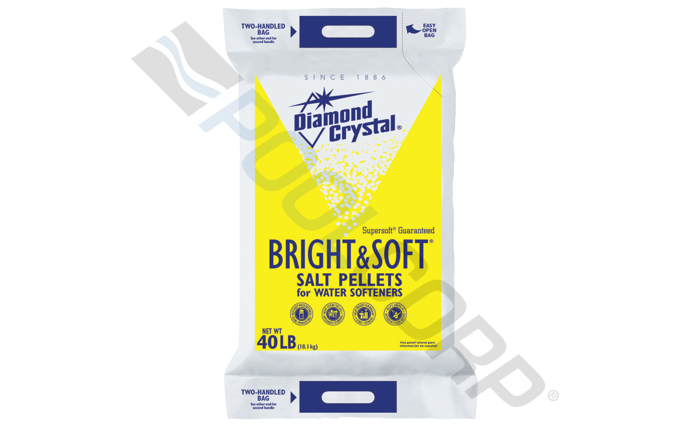 POOL360 | Diamond Crystal Bright & Soft Salt Pellets 40lb Bag