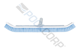 POOL360 | 24" Commercial Curved Wall Brush with Blue Nylon Bristles