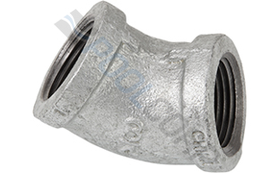 POOL360 | 1" 45° Lead Free Galvanized Elbow