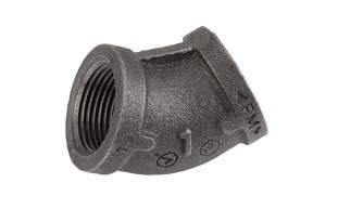 POOL360 | 1-1/2" Black 45 Degree Elbow