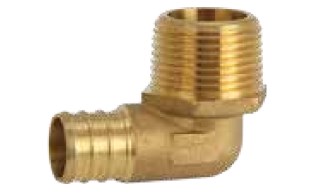 POOL360 | .75" PEX x MPT 90° Elbow