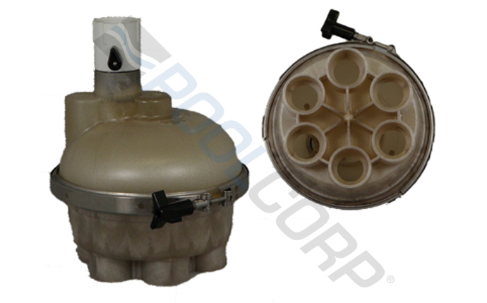POOL360 | 1 1/2'' 6-Port Top Feed T-Valve with Quikstop