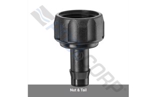 POOL360 | 3/4" Female Thread x 16mm Barb Nut and Tail with Washer