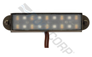 POOL360 | 1.25" x 5" x 1.5" Brass Integrated Bluetooth Ledge Step Light