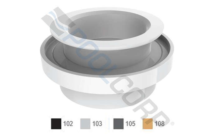 POOL360 | Light Gray AquaThunder Gunite Jet Niche