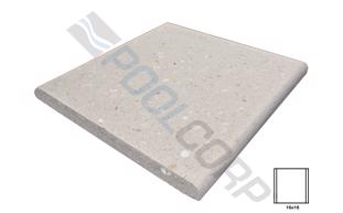 POOL360 | 16" x 16" Ivory Shellock® Double Sided Bullnose Coping