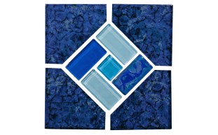 POOL360 | 6" x 6" Porcelain Deco Tile Bermuda Blue