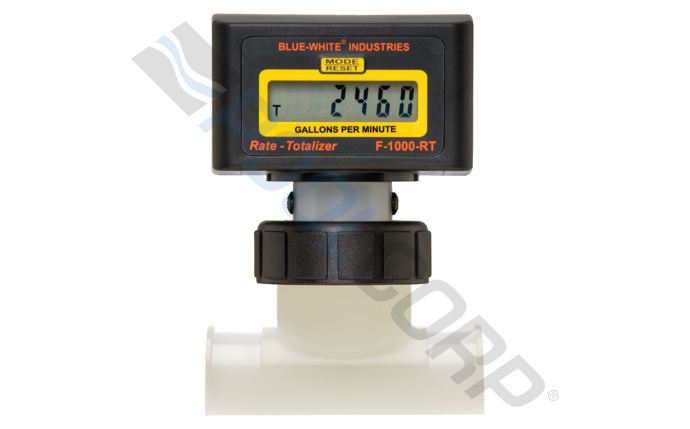 POOL360 | 8" Digital Paddlewheel Flow Meter Totalizer Saddle Mount Fittings