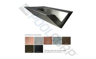 POOL360 | 6" Stainless Steel Wedge Scupper