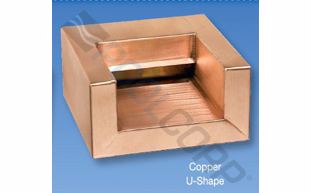 POOL360 | 8" Copper U-Shape Scupper