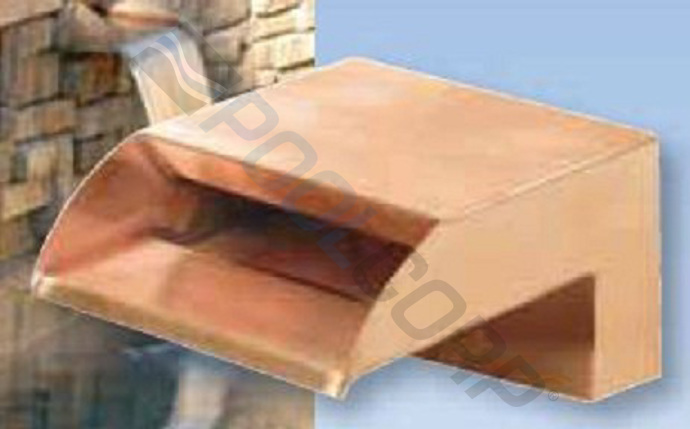 POOL360 | 6" Copper Smooth Flow Radius Scupper