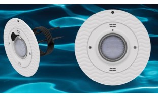 POOL360 | Large Blue Lite Star® Retrofit LED Pool Light with Gray Trim ...