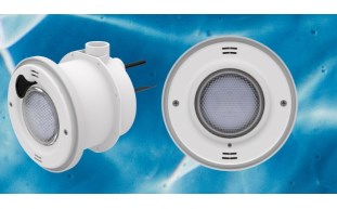 POOL360 | Multicolor Lite Star® LED Pool Light with Niche and White Trim Ring 12V 17W