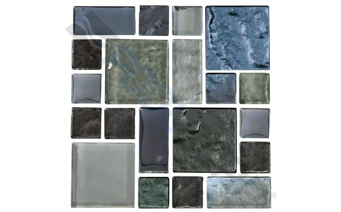POOL360 | Night Life Glass Mosaic Tile Soul Random