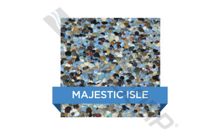 POOL360 | 80 lb Majestic Isle CrystalStones® Smooth Pebble Pool Finish