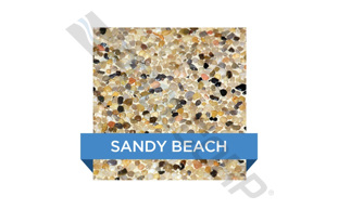 POOL360 | 80 lb Sandy Beach CrystalStones® Pebble Pre-Blended Pool Finish