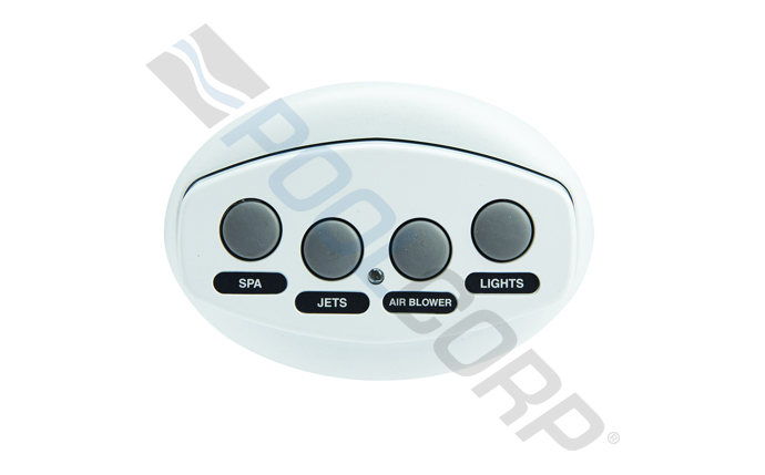 POOL360 | Gray iS4 4-Function Spa-Side Remote Control with 100' Cord 5 VDC