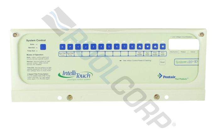POOL360 | Control Panel Bezel For I10+3D IntelliTouch Automation System