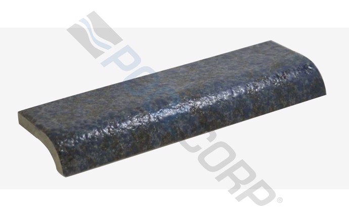 POOL360 | 2" x 6" Mud Cap Trim Tile Blue