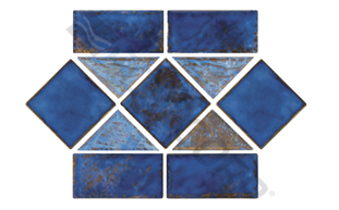 POOL360 | Martinique Tile Royal Blue Border