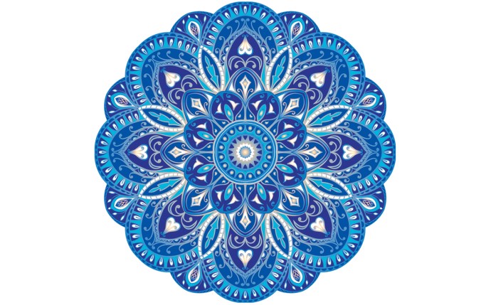POOL360 | 23" x 23" Crystal Sky Mandala Pool Tile