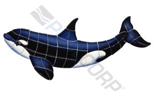 POOL360 | 36" x 16" Artist's Choice Orca-B Mosaic Pool Tiles