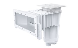 POOL360 | 2" Slip x 2 1/2" SPG Dark Gray Wide Mouth Vinyl Liner Skimmer