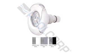 POOL360 | 2" Stainless Steel/Gray Spa Master™ Roto Jet Internal