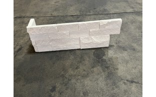 POOL360 | 6" x 18" Shell Beige Splitface Corner Ledger Panel