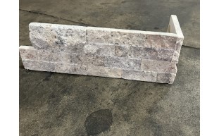POOL360 | 6" x 18" Platinum Gray Splitface Corner Ledger Panel