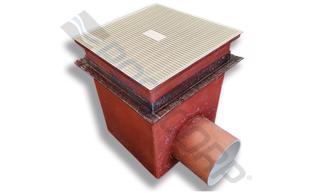 POOL360 | 24" x 24" x 30" Fiberglass Sump & Grate with 10" SCH40 Female ...
