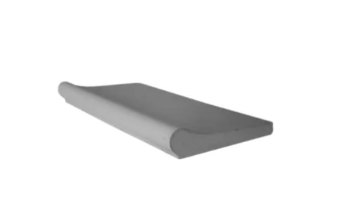 POOL360 | 12" x 24" Dark Gray Safety Grip Straight Coping
