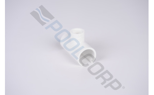 POOL360 | 1" x 1" White SCH 40 PVC Snap Tee Snap x FIPT