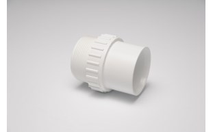 POOL360 | .75" White SCH 40 PVC Male Fitting Adapter SPG x MIPT