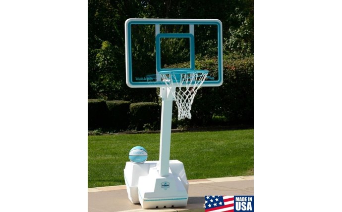 POOL360 | Splash & Slam Pool Basketball Hoop Set with Clear Acrylic ...