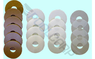 POOL360 | Round Shim Set with 12 Plastic Shims and 6 Phenolic Shims