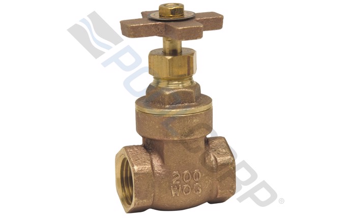 Pool360 1 25 Brass Cross Handle Gate Valve