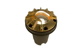 POOL360 | 4.5" x 4" Brass 6LED FC In-Grade Light with Louvered Faceplate