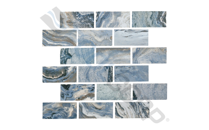 POOL360 | 1" x 2" Onyx Tile Light Blue