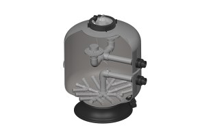 POOL360 | 36" HCF Series Commercial Fiberglass Sand Filter with 2.5 ...