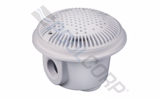 POOL360 | 2" x 1 1/2" White Dual Suction Outlet with AV Grate 2 per Pack